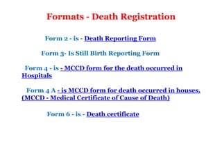 Medical certification of the cause of death | PPTX