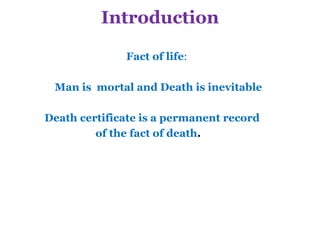 Medical certification of the cause of death | PPTX