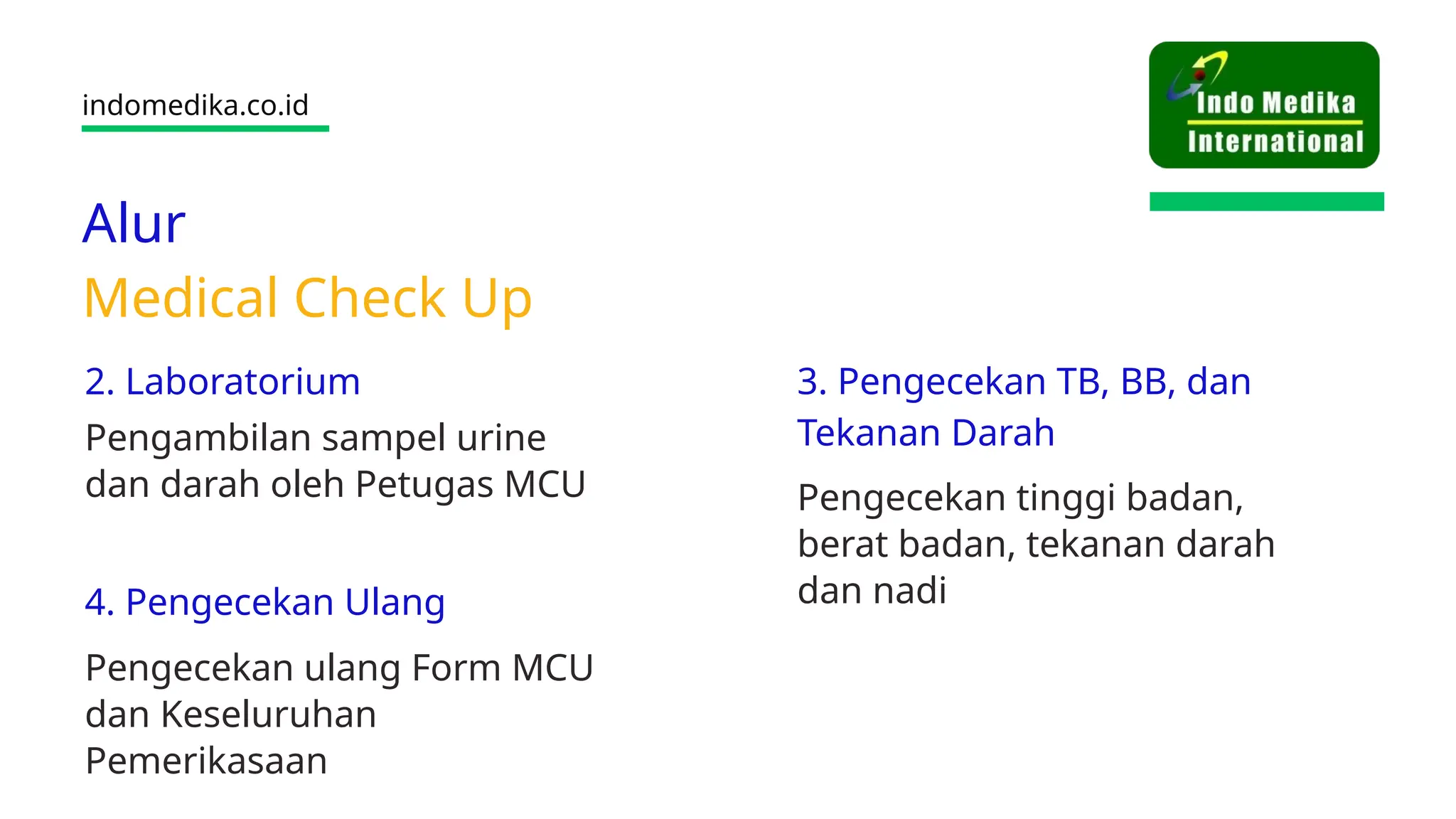 Medical Check Up untuk kesehatan dan penawaran | PPTX