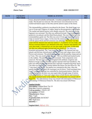 Medical Chronology Sample-Medical Malpractice - Medico Legal Request | PDF
