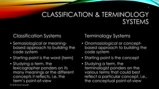 Medical classification coding vs clinical terminology coding | PDF