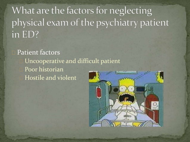 Medical clearance of psychiatric patients | PPT