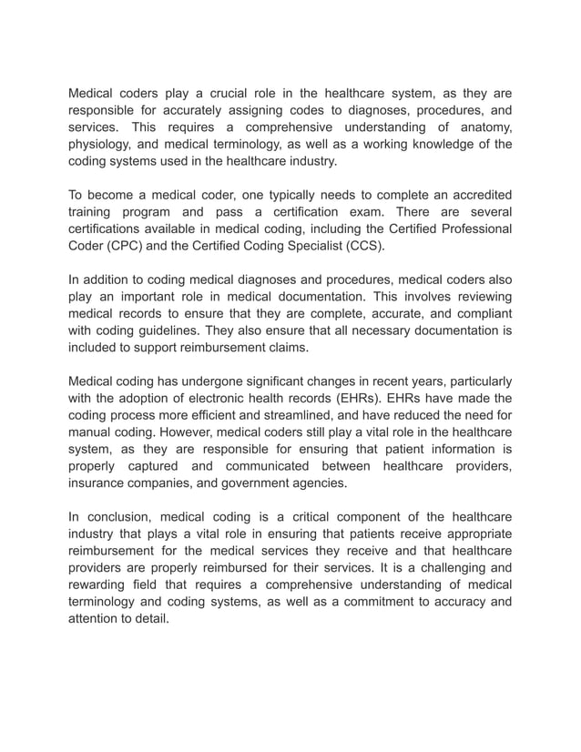 Medical Coding | PDF