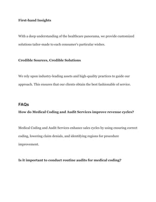 Medical Coding and Audit Services Streamlining Payment Posting in ...