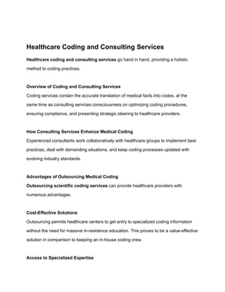 Medical Coding and Audit Services Unlocking the Potential in Healthcare.pdf
