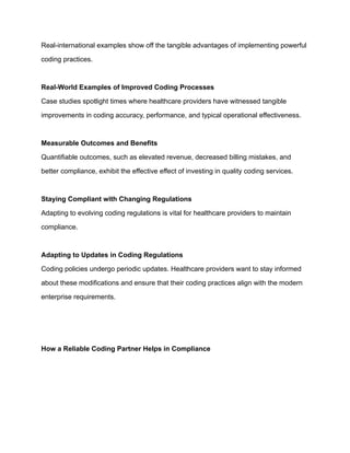 Medical Coding and Audit Services Unlocking the Potential in Healthcare ...