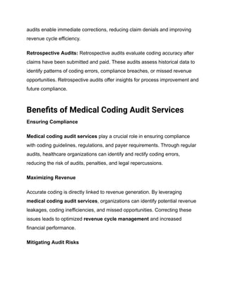 Medical Coding Audit Services Ensuring Accurate and Compliant ...