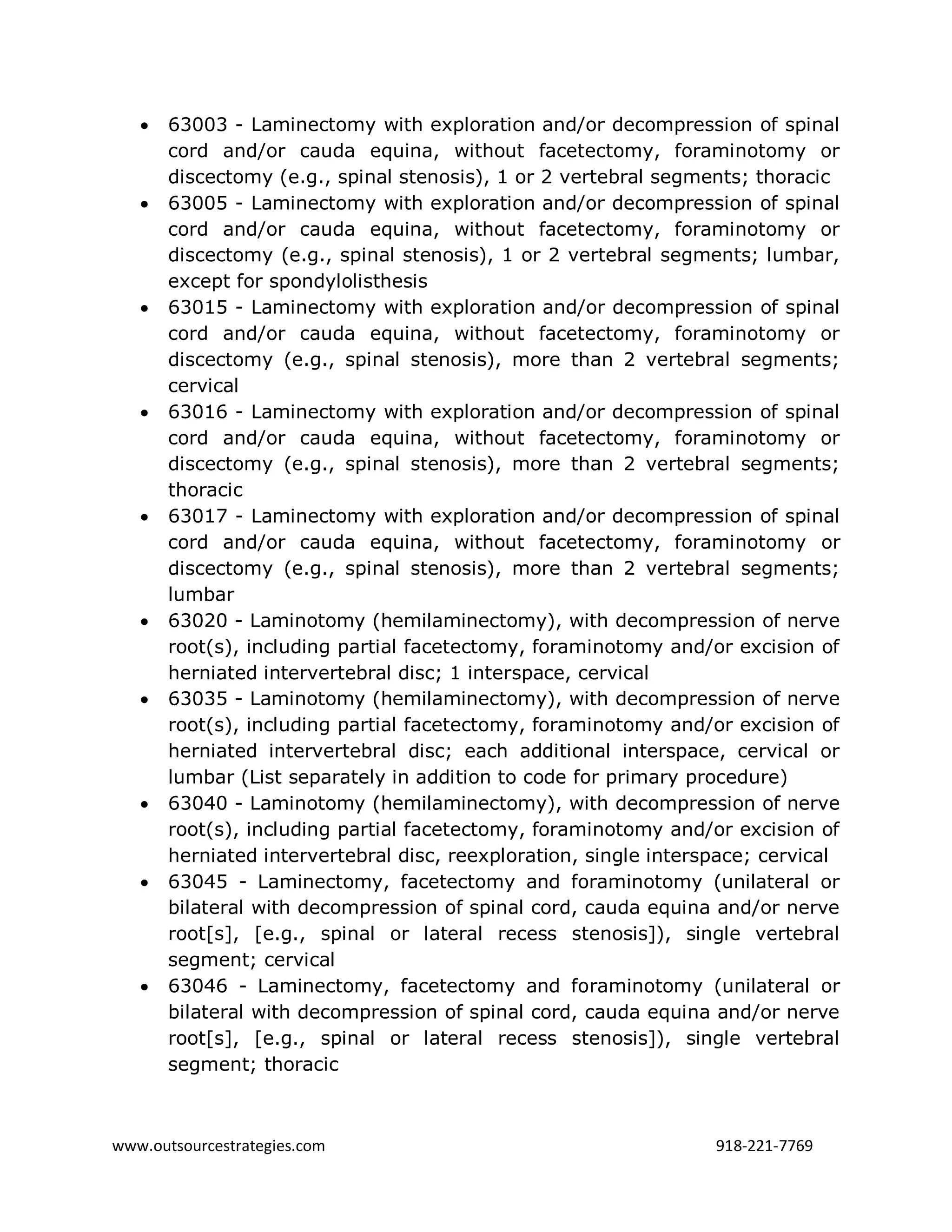 Medical Coding for Laminectomy – A Common Orthopedic Surgical Procedure ...