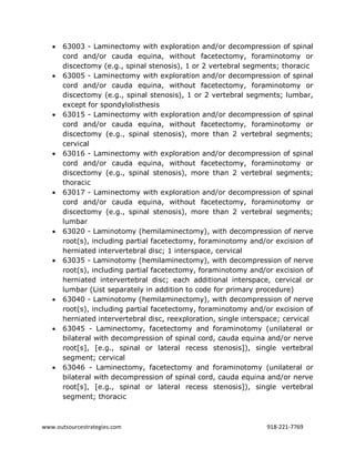 Medical Coding for Laminectomy – A Common Orthopedic Surgical Procedure ...