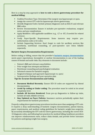 Medical Coding for Sleeve Gastrectomy – A Common Surgical Weight-loss ...