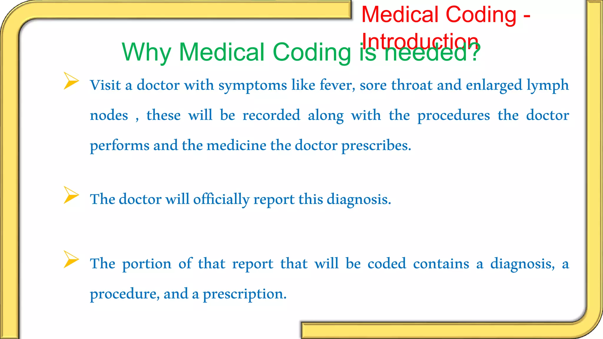 Medical coding - introduction | PPT