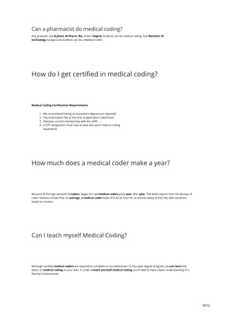 Medical coding training in hyderabad | PDF