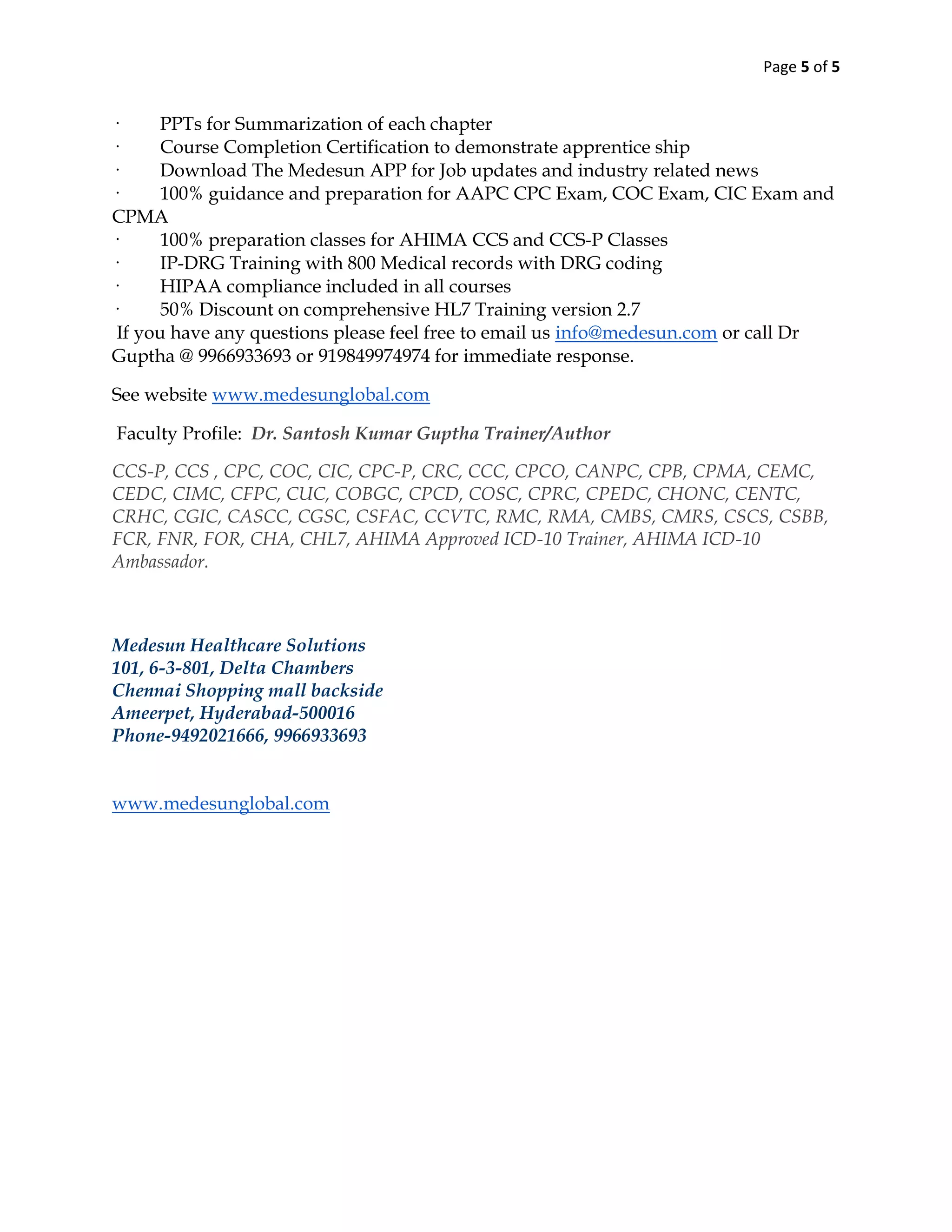 Medical Coding Training Online | PDF