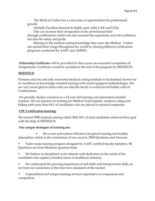 Medical Coding Training Online | PDF