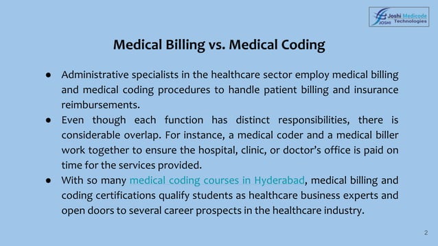 Medical Coding vs. Medical Billing What’s the Difference.pptx