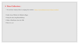 Medical colleges Analysis Project1 ppt.pptx | College Planning ...