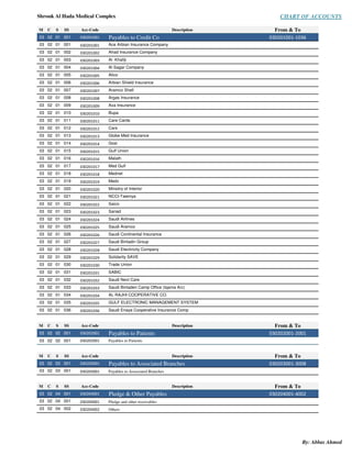 Medical complex chart of accounts | PDF