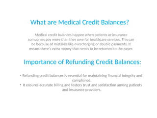 Networth RCM: Medical Credit Balance Refunds | PPT