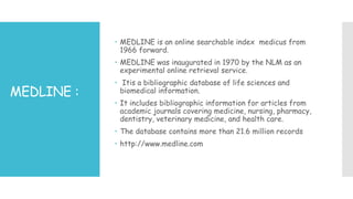 Medical database | PPTX