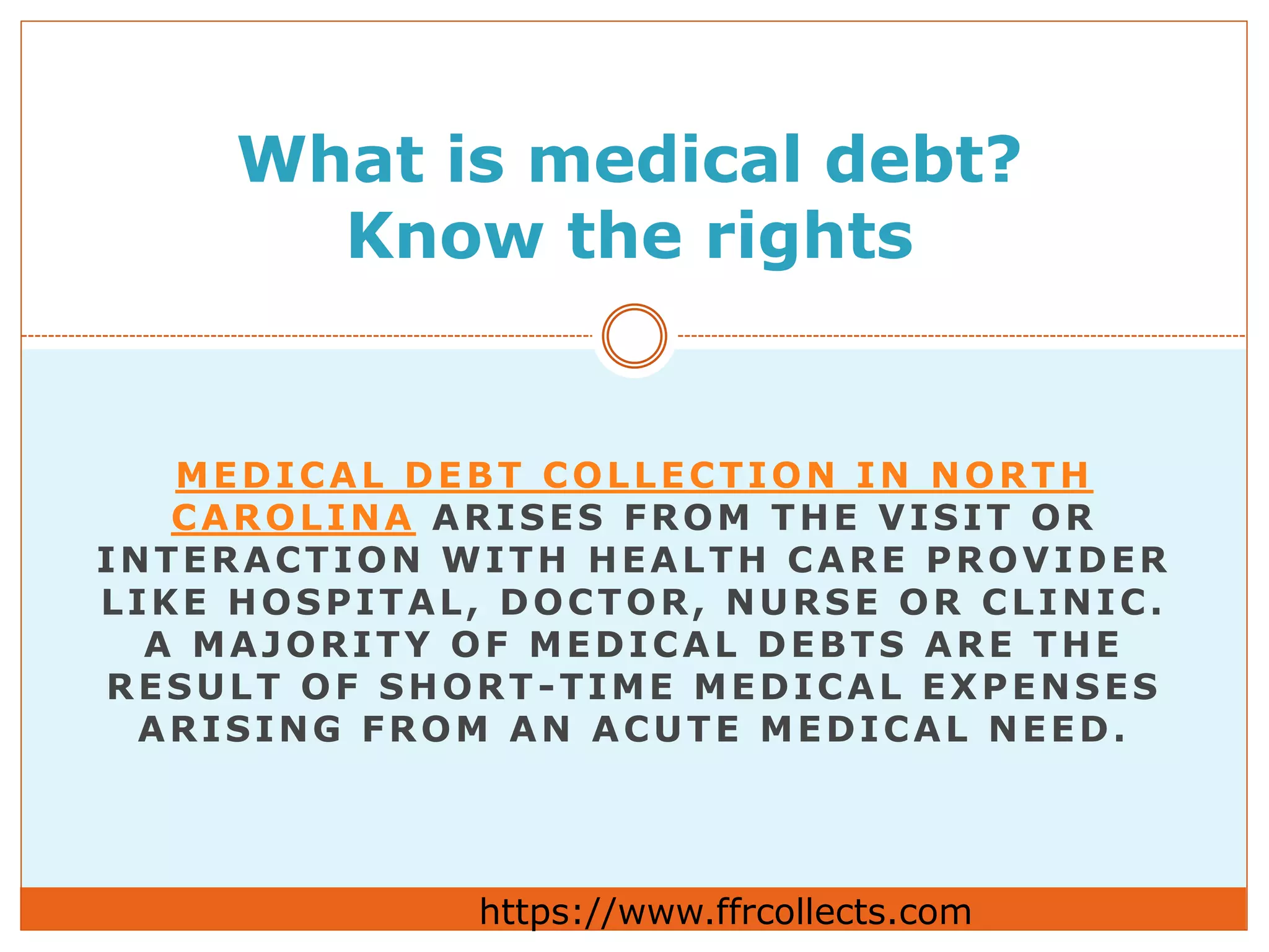Medical debt collection in North Carolina - FFR, Inc.pptx