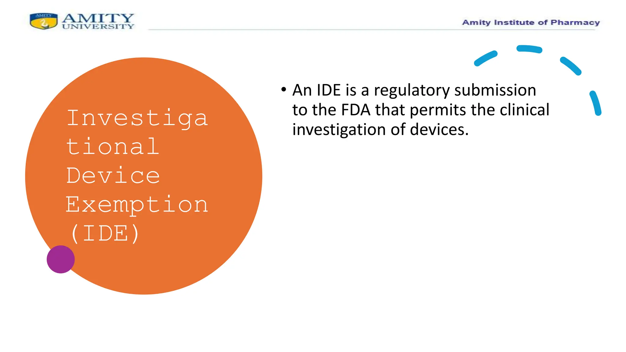 (IDE)and(IVD),QMS,21 CFR part820 , 801) | PPTX