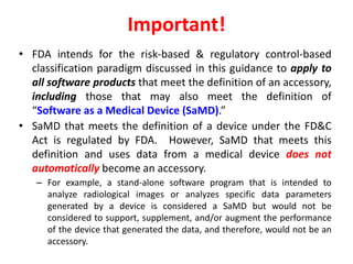 Medical device accessories – describing accessories and classification ...