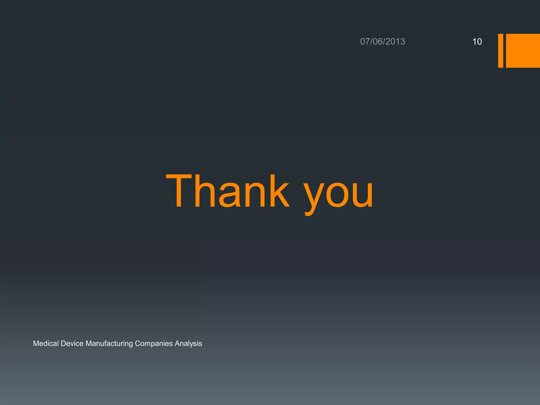 Medical deviceanalysisreport | PPTX