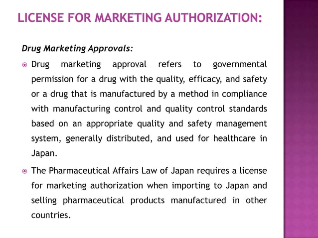 MEDICAL DEVICE APPROVAL PROCESS IN JAPAN | PPTX | Pharmaceutical ...