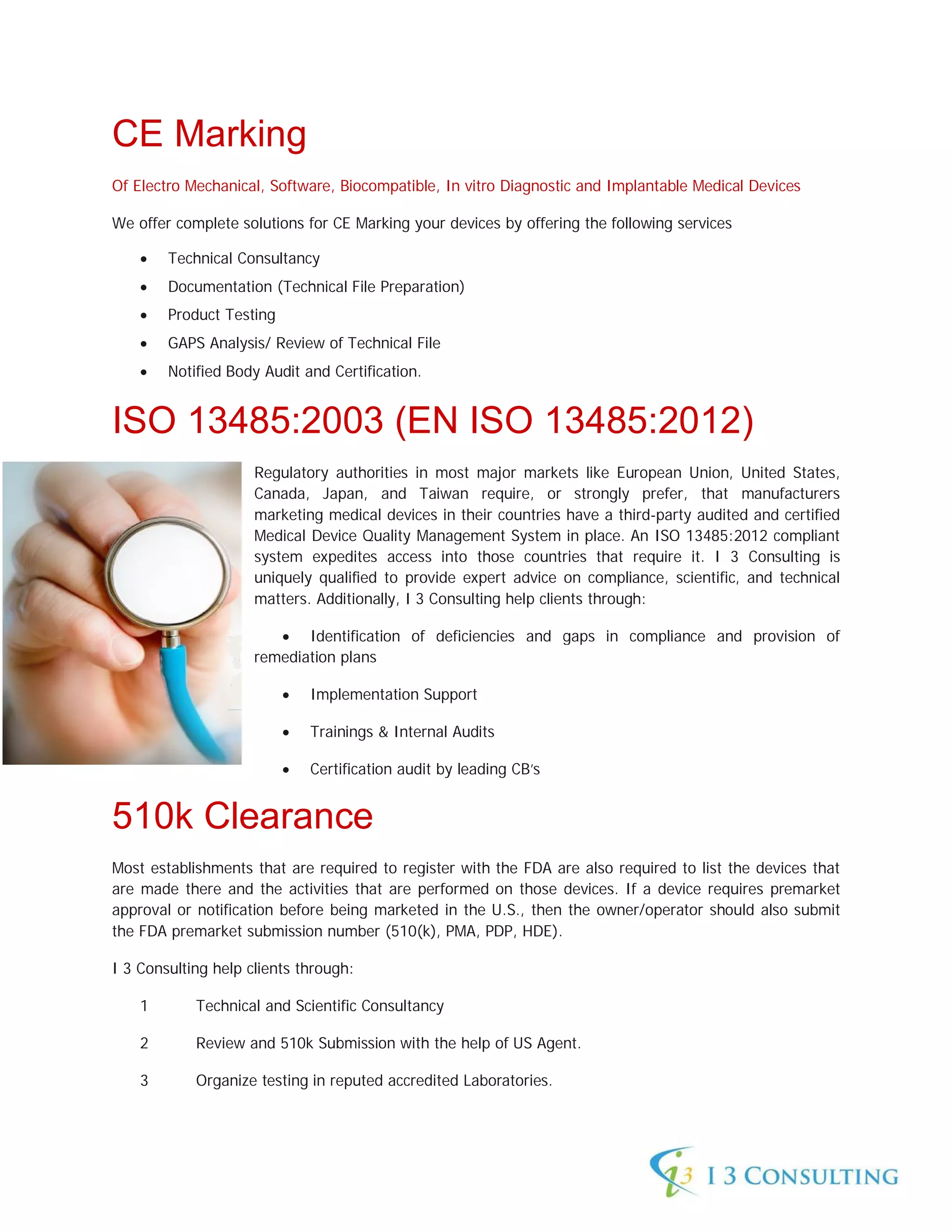 CE Marking & US FDA for Medical devices | PDF