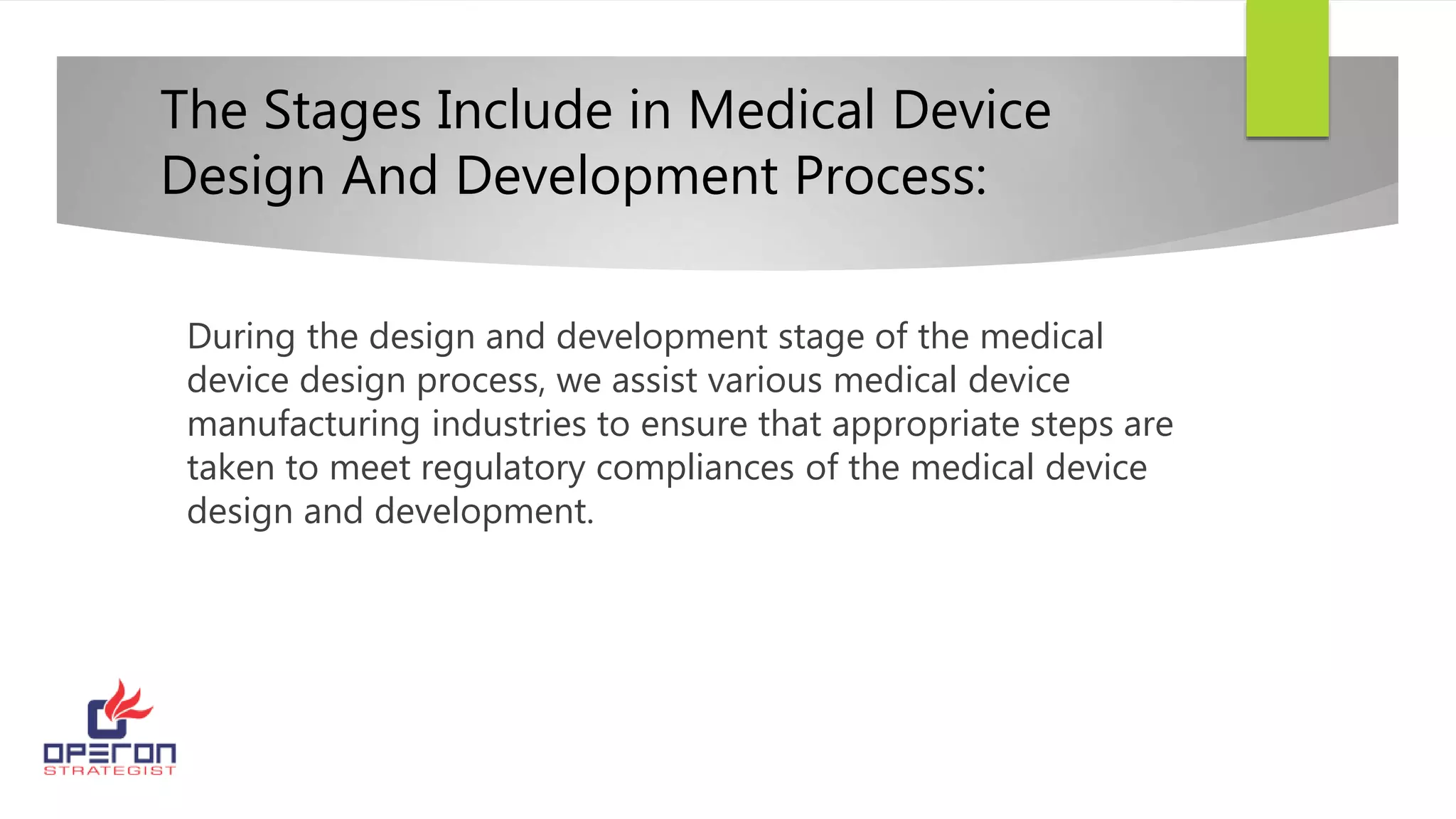 Medical device design and development | Combination Product | PPTX