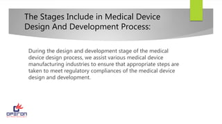 Medical device design and development | Combination Product | PPTX