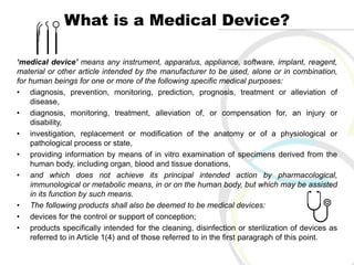 Medical device design guidlines | PPTX