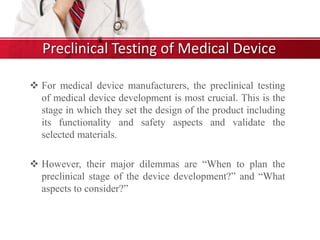 Medical device development | PPTX