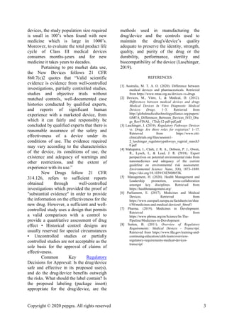 Different Stages of Medical Device Development and Drug Development: PepgraDifferent Stages of ...