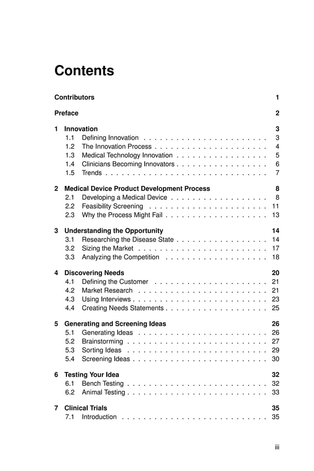 Medical device innovation_handbook | PDF | Medical Tests | Medical Health