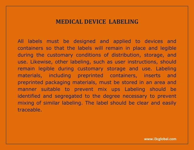 Medical device labeling | DOCX