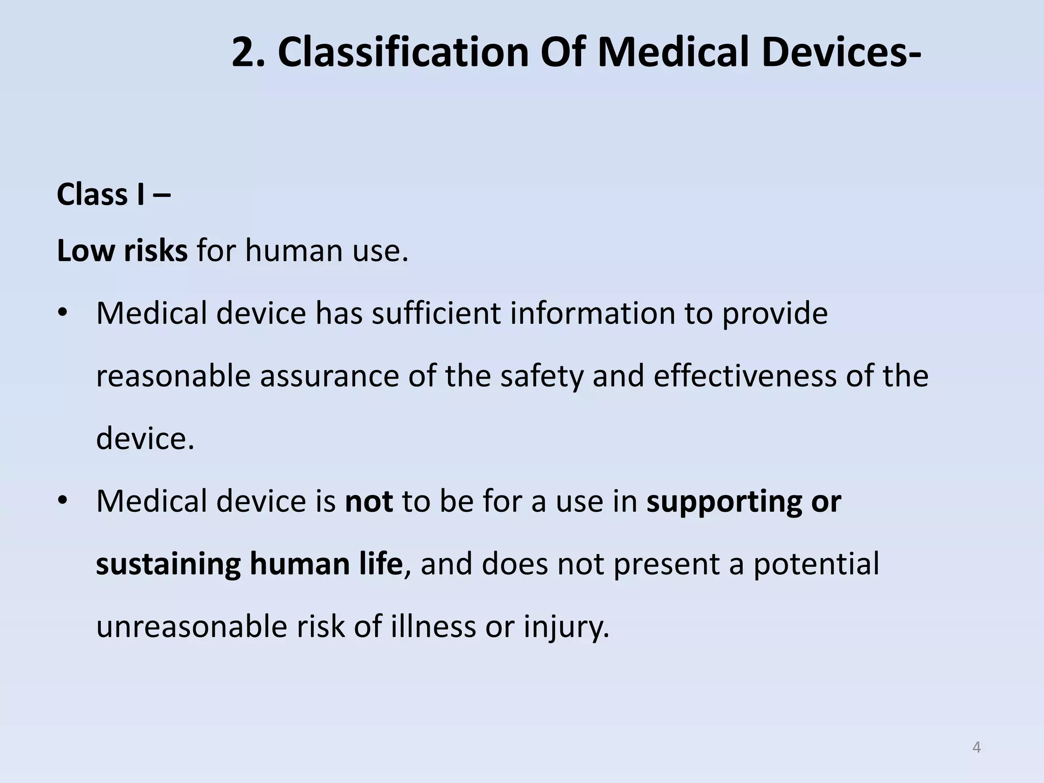 Medical device regulation US, European Union and India | PPTX