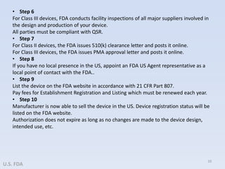 Medical device regulation US, European Union and India | PPTX