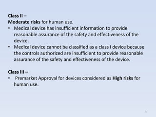 Medical device regulation US, European Union and India | PPTX