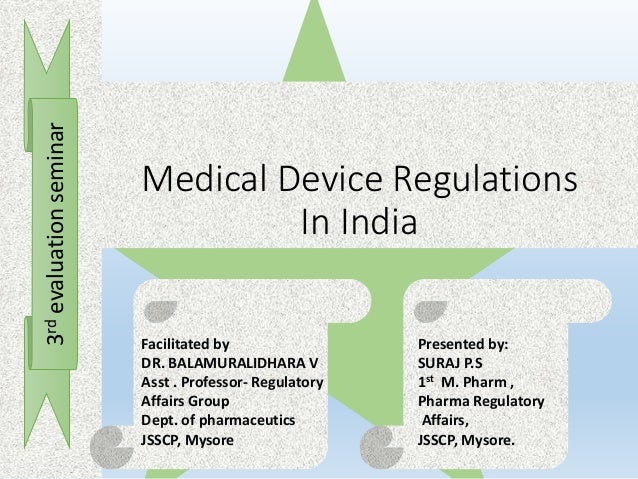 Medical device regulations in india