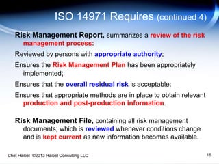 Medical device reliability program | PPTX