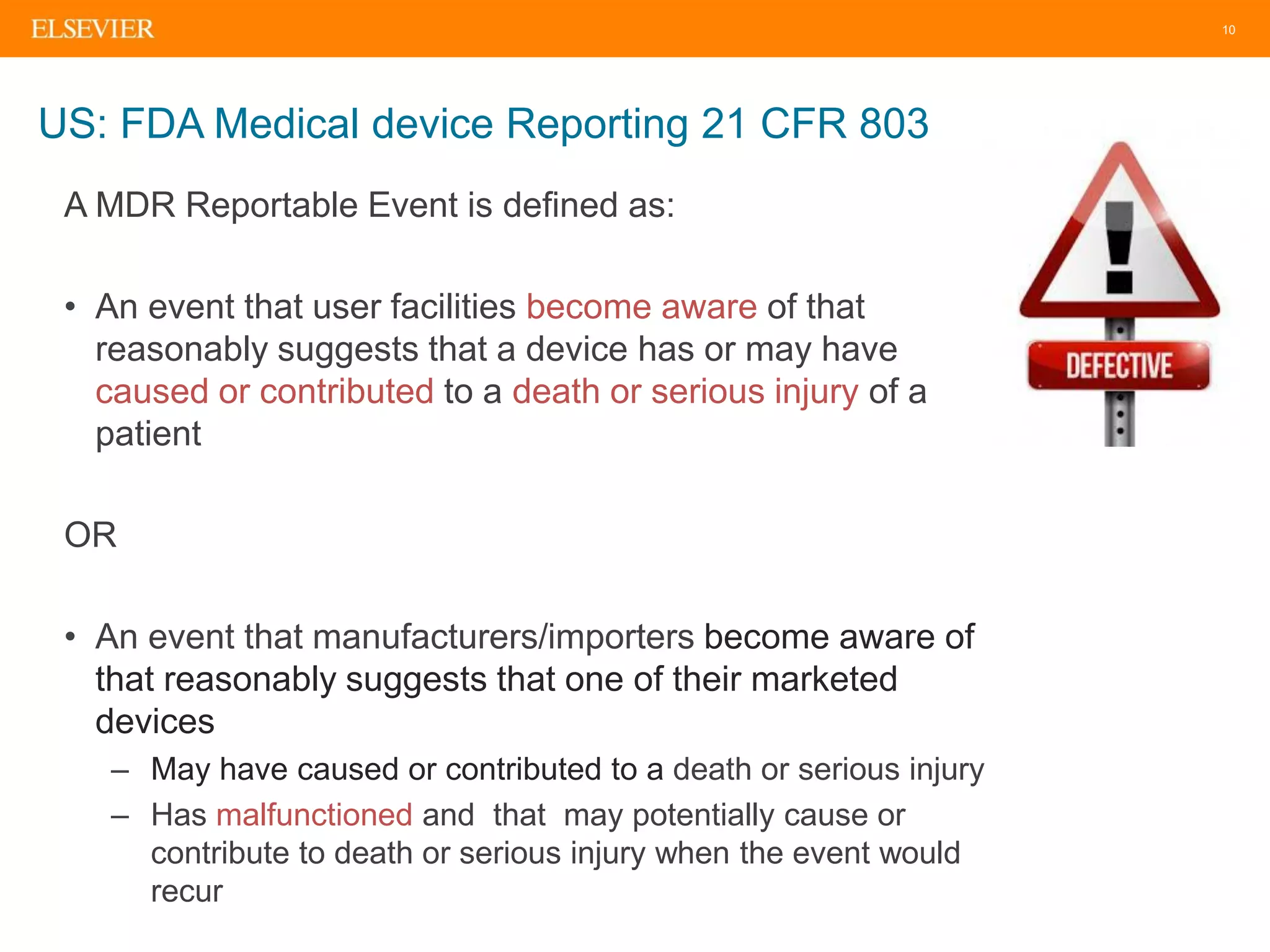 Medical device reporting 27 sep2016 | PDF
