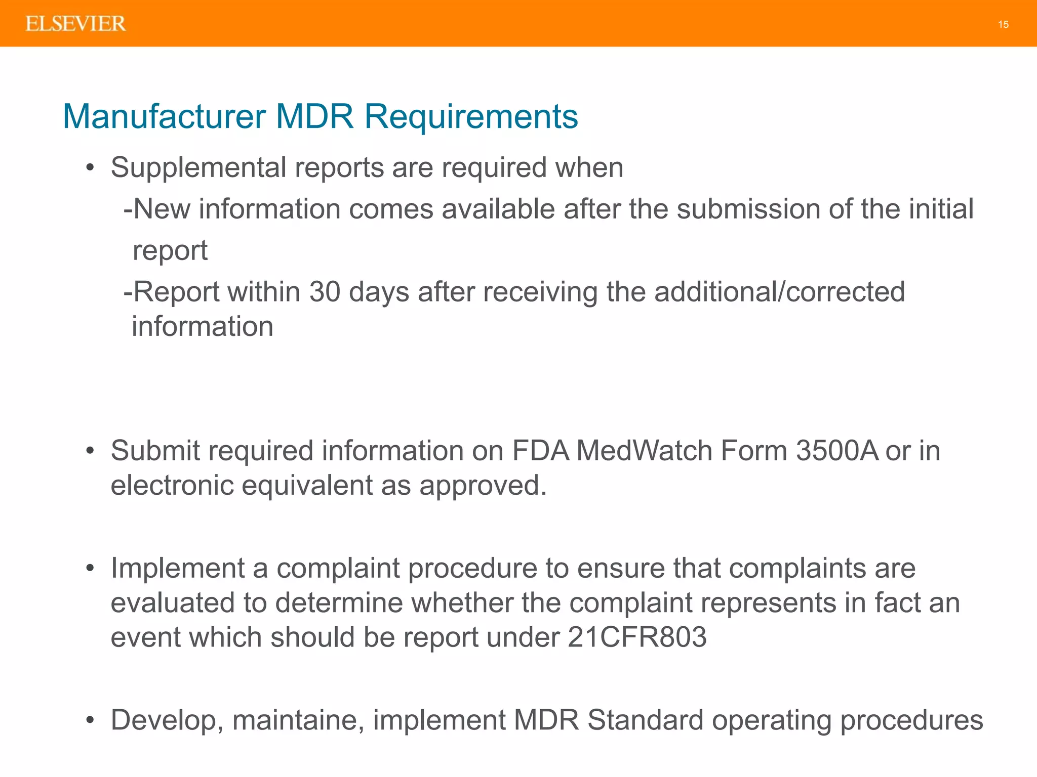 Medical device reporting 27 sep2016 | PDF