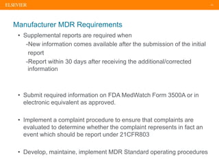 Medical device reporting 27 sep2016 | PDF