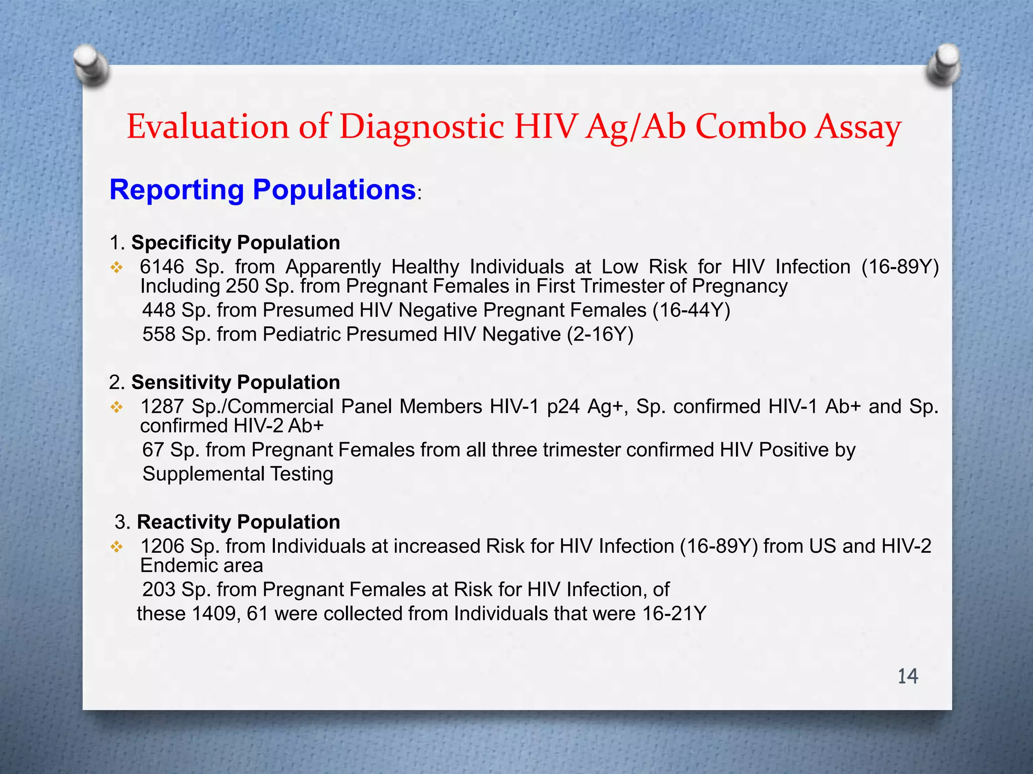 Medical devices; architect hiv ag:ab combo assay | PPTX