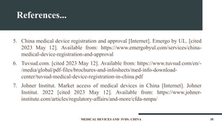Medical devices CHINA | PPTX