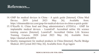 Medical devices CHINA | PPTX