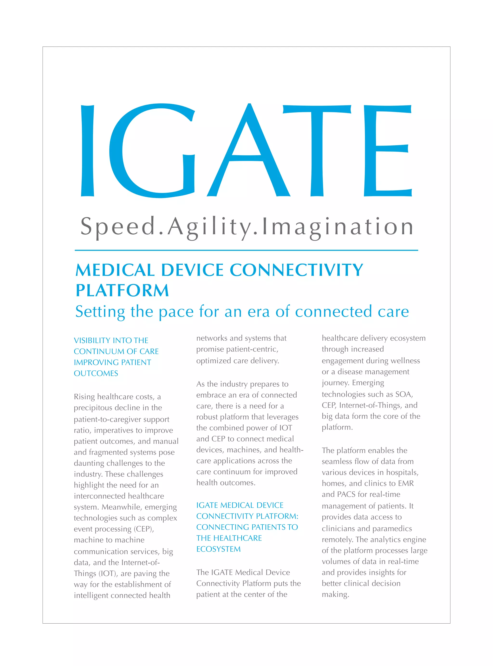 Medical Device Connectivity Platform | PDF