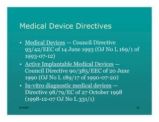 Medical devices for_the_eu_070910 | PDF