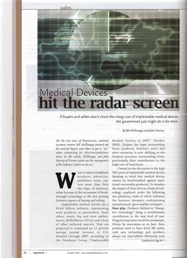 Medical Devices Hit The Radar Screen – Reprint Repertoire | PDF